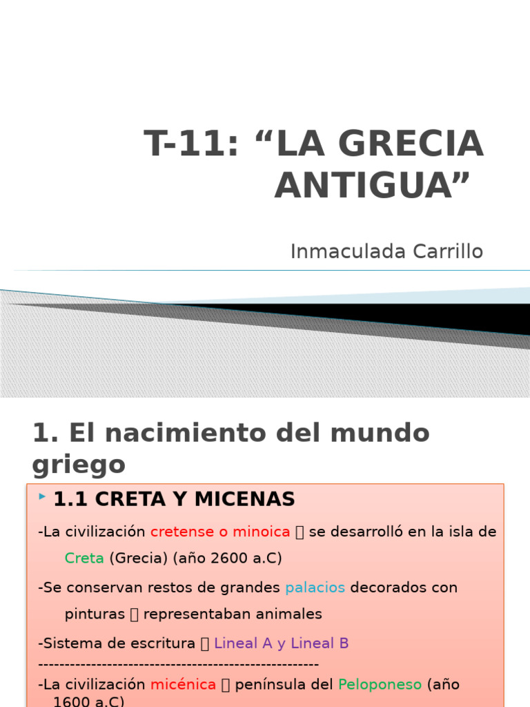 T-11 - La Grecia Antigua | PDF | Antigua Grecia | Esparta