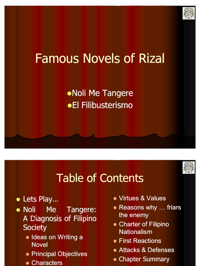 Famous Novels of Rizal Part2 | Philippines | Fiction & Literature