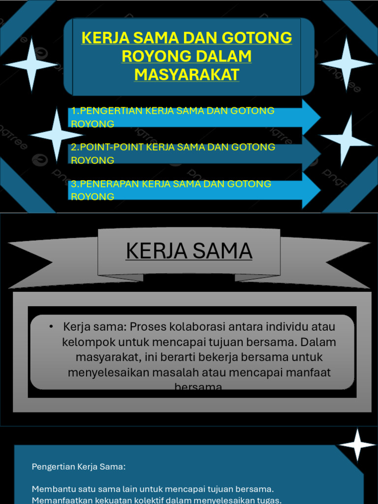 Kerja Sama dan Gotong Royong dalam Masyarakat | PDF