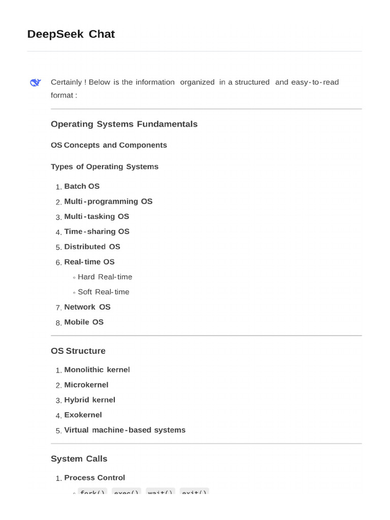 OS Fundamentals | PDF