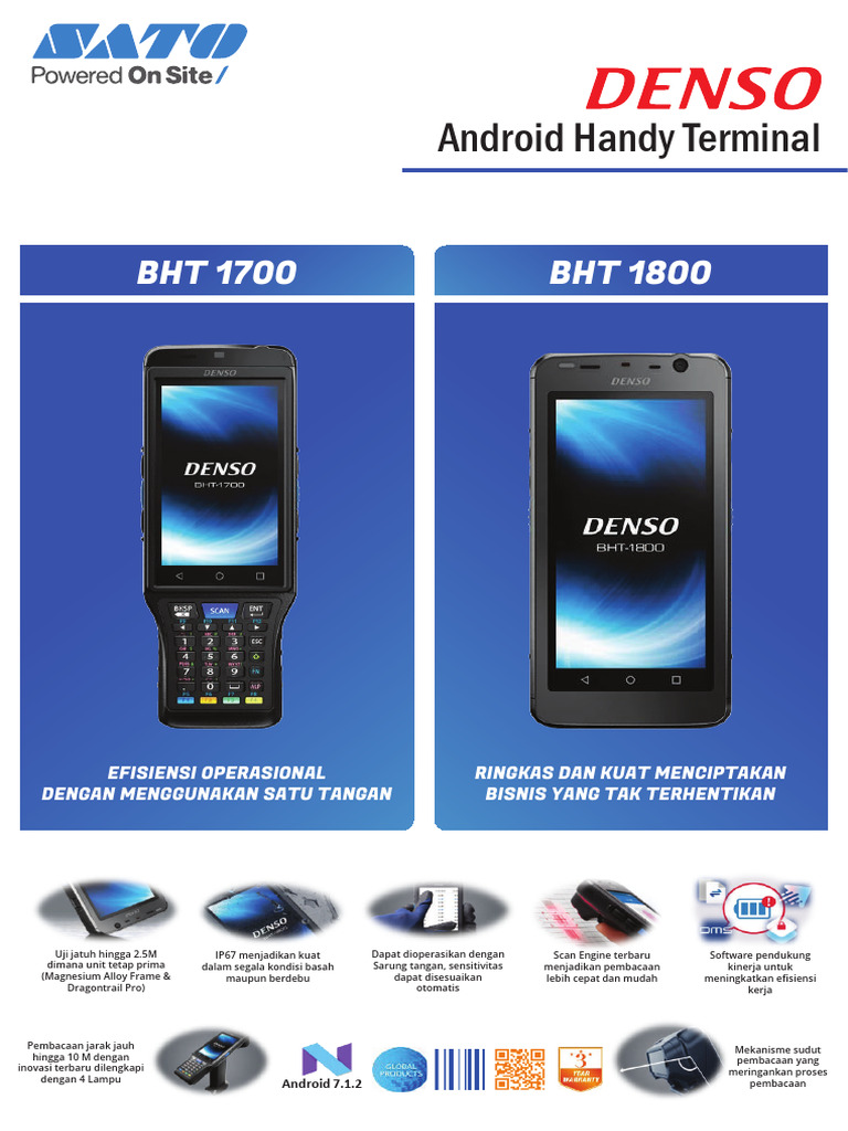 Android Handy Terminal DENSO BHT 1700 - BHT 1800 | PDF
