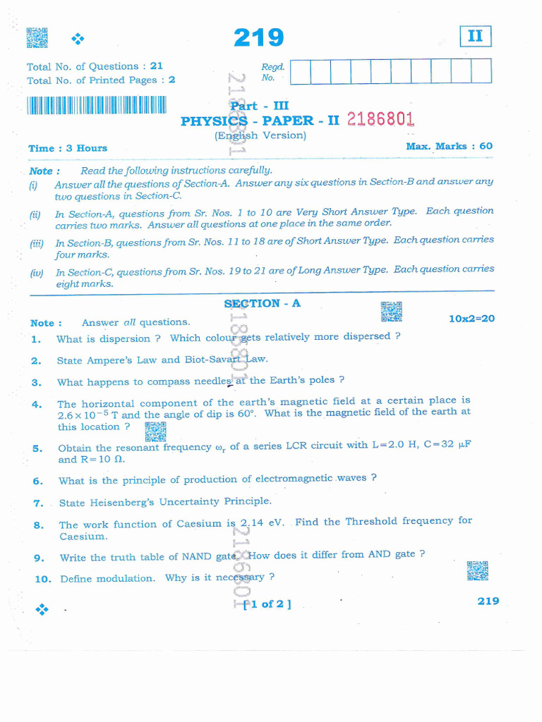 2nd Year Physics em | PDF