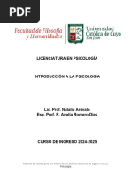 Plan de Estudios - Lic. en Psicología (UBA) | PDF