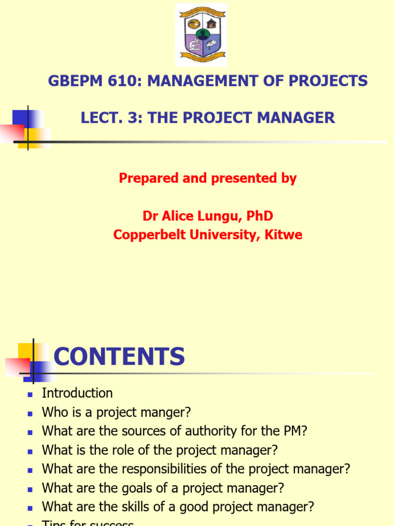 Project Manager Essentials | PDF | Goal | Leadership