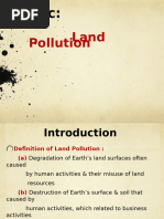 Land Pollution: Causes and Solutions | PDF