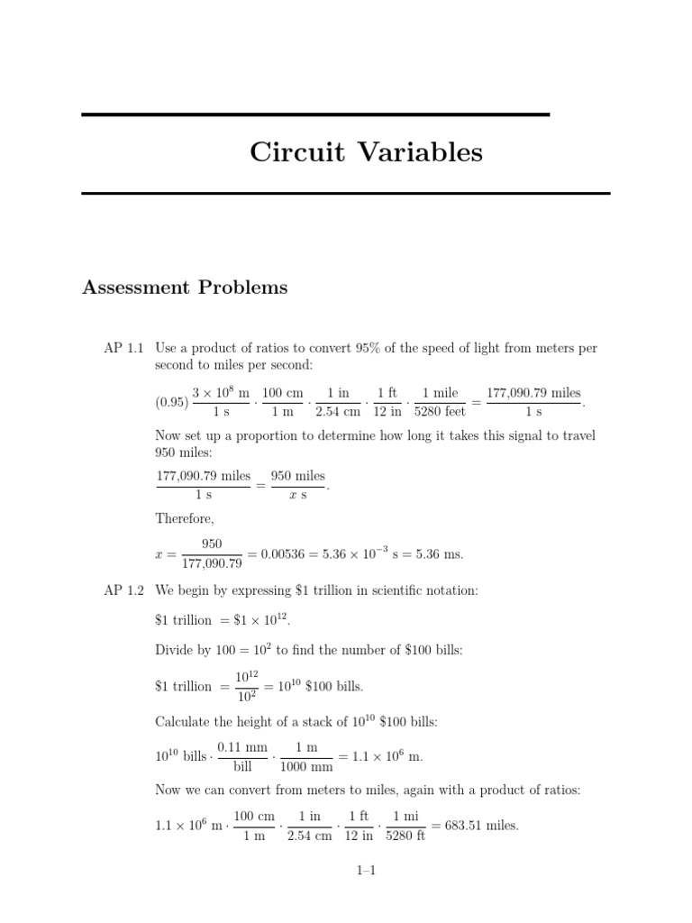 Solutions For Problems in Electric Circuits 12th Edition by James Nilsson and Susan Riedel | PDF ...
