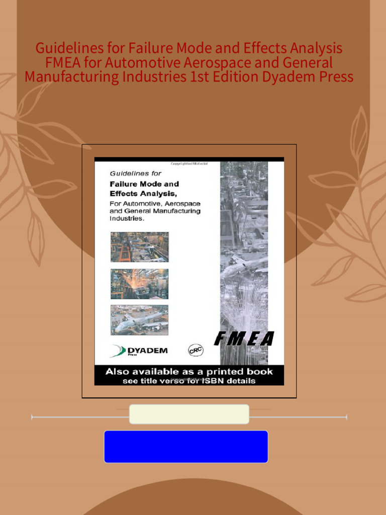 Get Guidelines for Failure Mode and Effects Analysis FMEA for ...