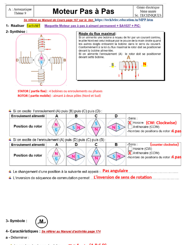 Moteur Pas Pas 2024 | PDF | Composants électriques | Propulsion