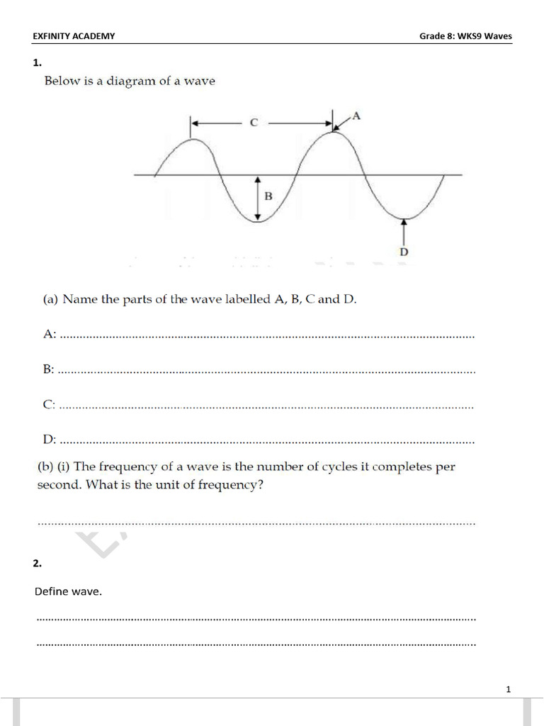 g8 Wks9 Waves | PDF | Waves | Physics