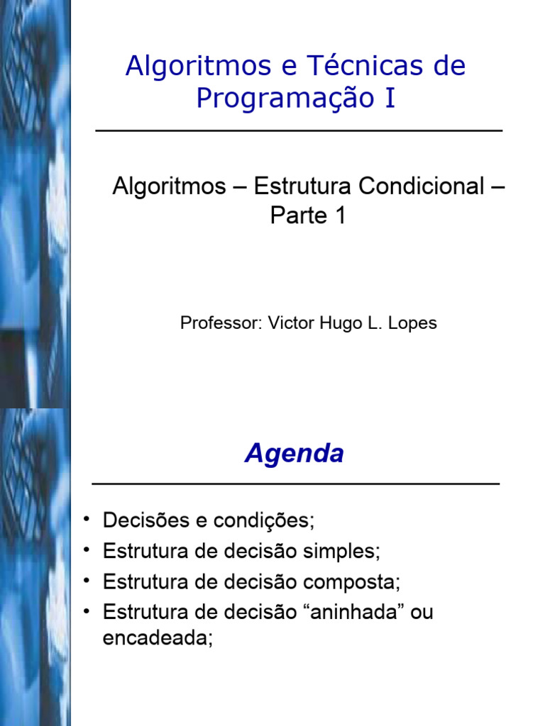 Estruturas de Decisão em Algoritmos | PDF | Triângulo | Algoritmos