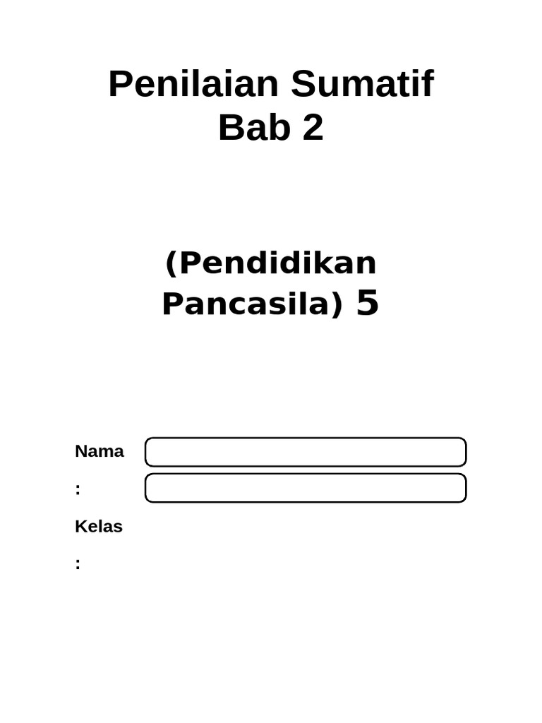 PPKN Bab 4 Penilaian Sumatif | PDF