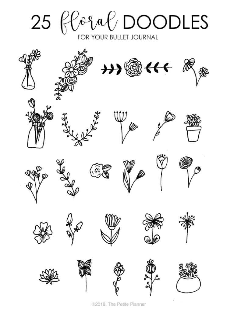 25-Floral-Doodles | PDF
