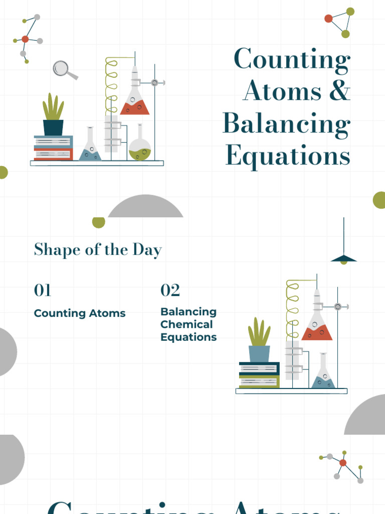 Science 10 - Counting Atoms & Balancing Equations | PDF | Chlorine ...