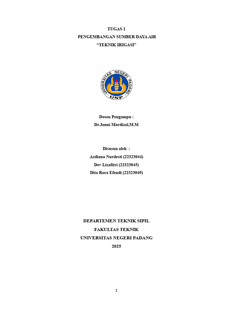 Makalah Psda Kel 4 Teknik Irigasi | PDF