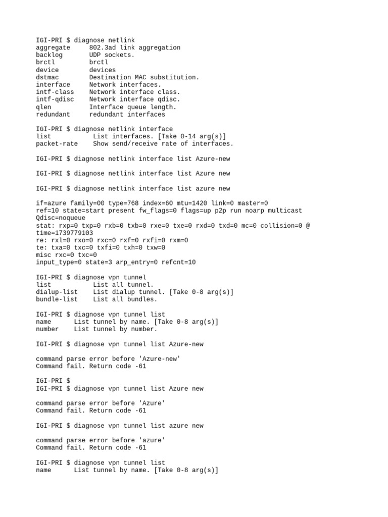 IGI-PRI $ Diagnose Netlink | PDF | Network Architecture | Internet