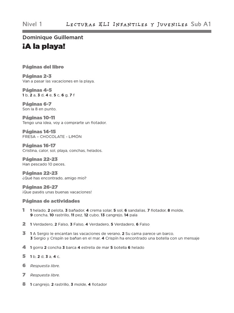 A La Playa | PDF
