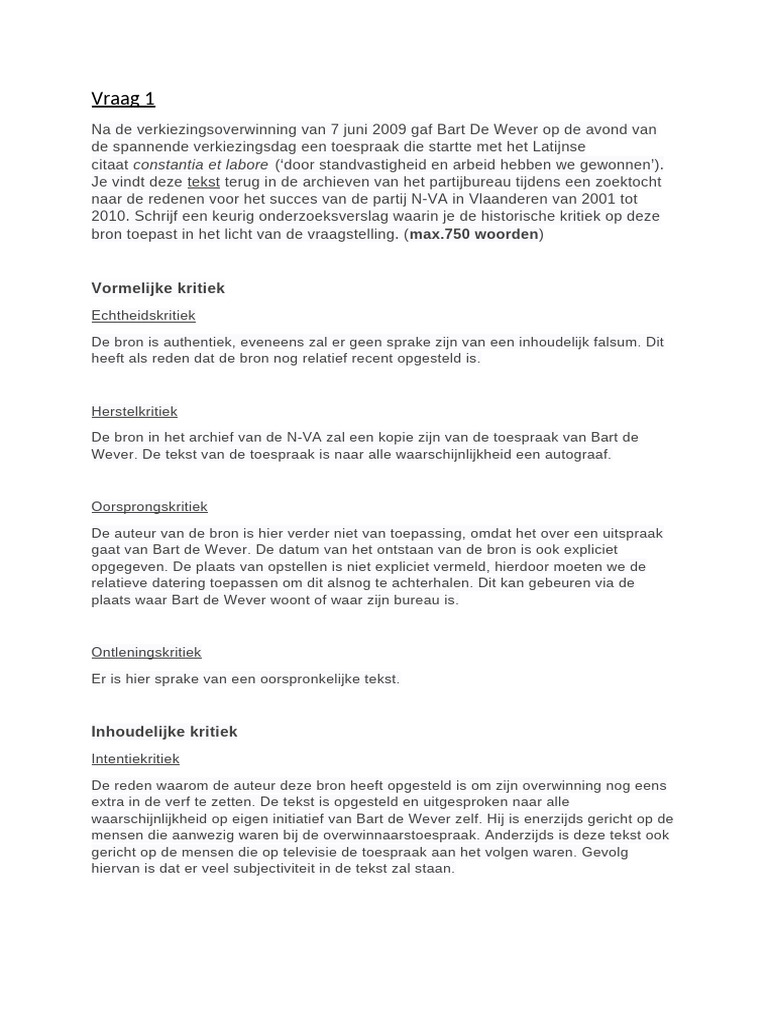 Vraag 1 | PDF
