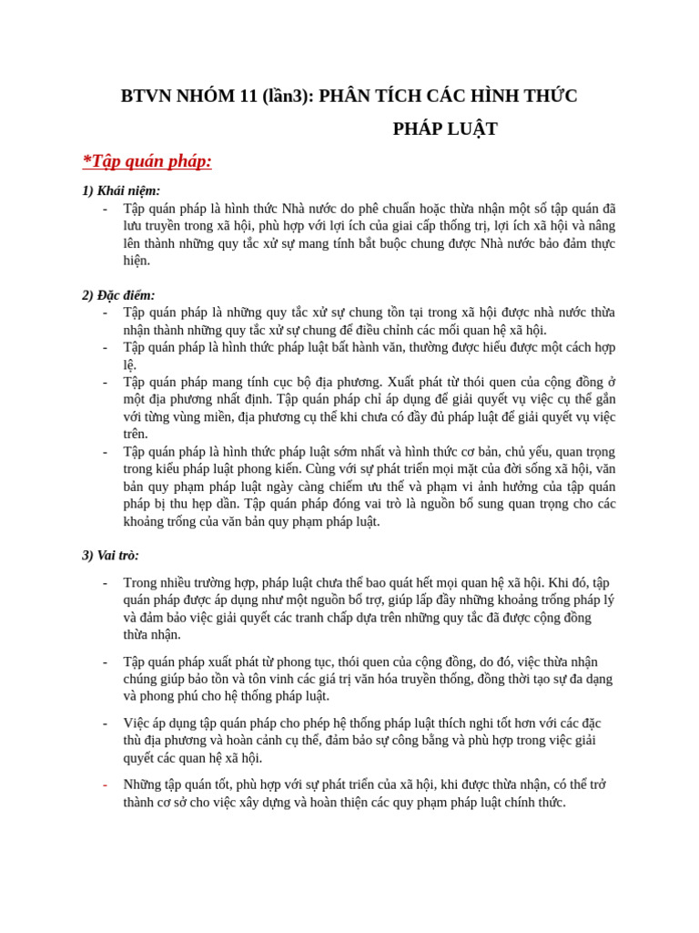 BTVN NHÓM 11 (lần 3) | PDF