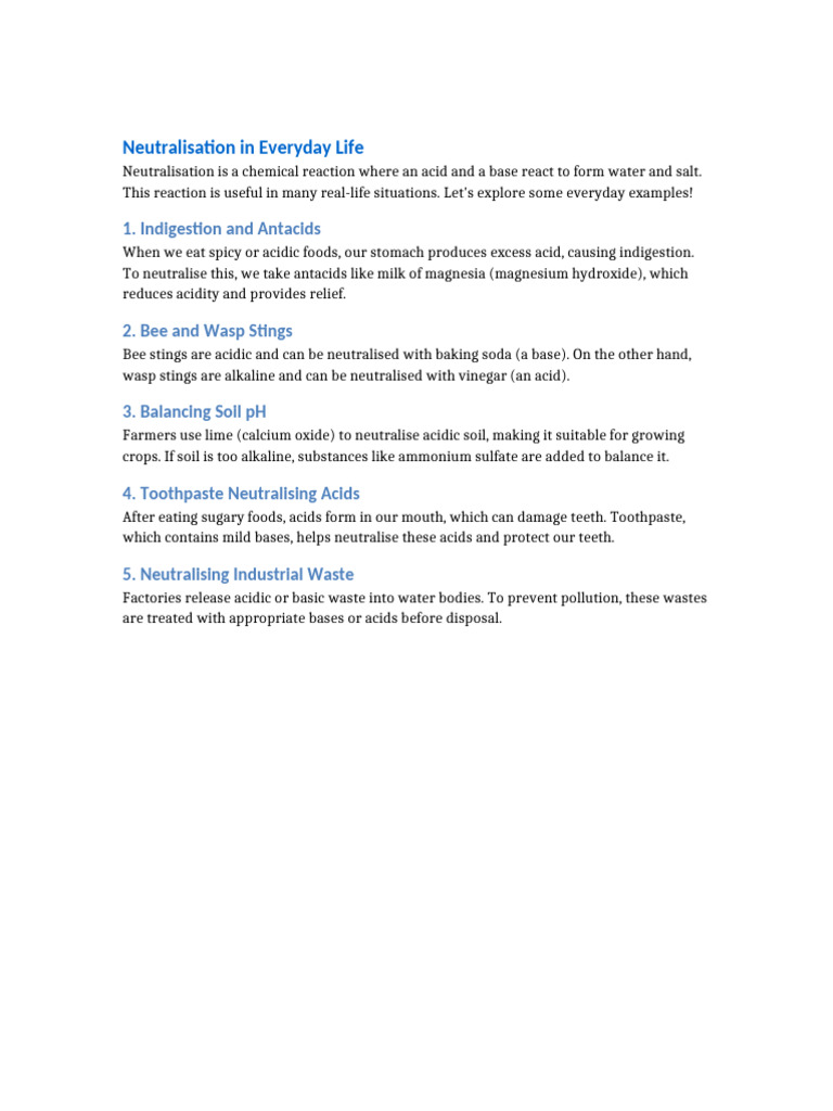 Neutralisation in Daily Life | PDF