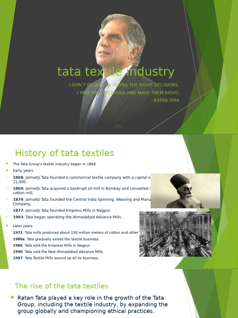 History of Tata Textile Industry | PDF | Textiles | Textile Industry