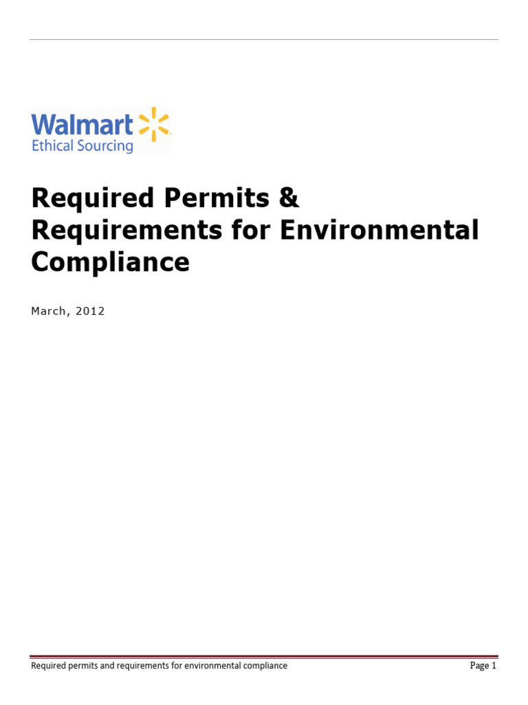 Environmental Compliance Permits Guide | PDF | Waste | Effluent