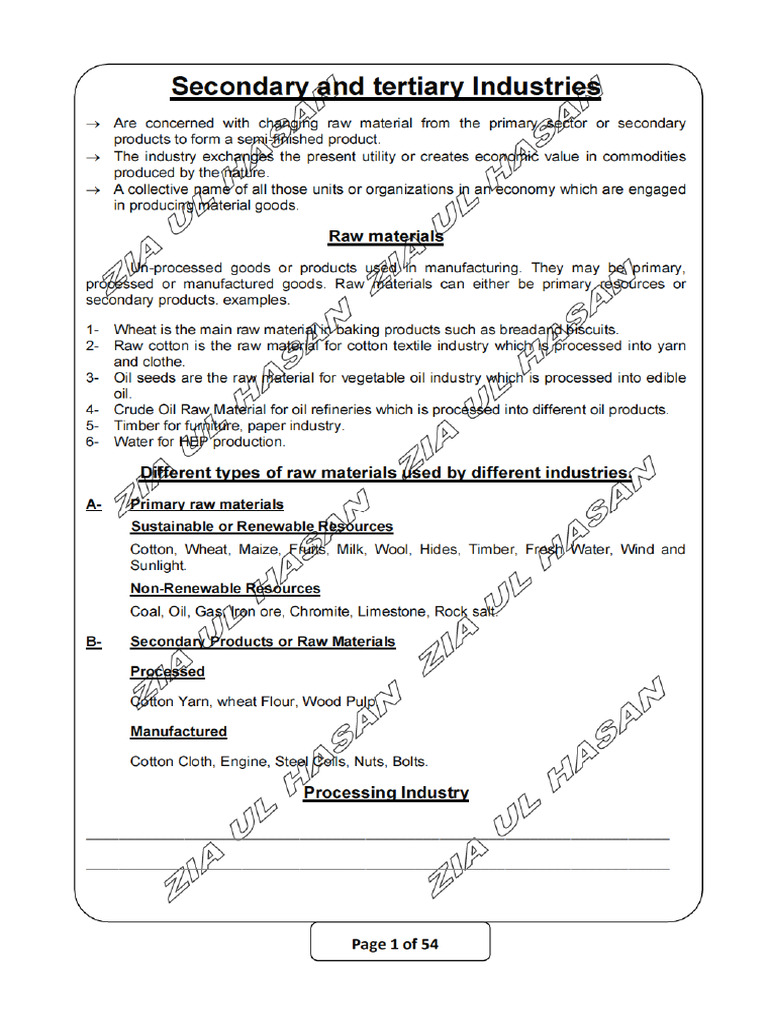 Jps Industries Notes | PDF