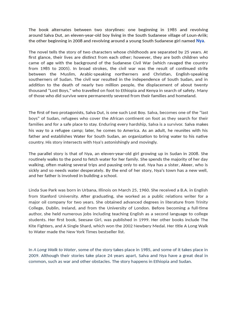 Salva Dut's Journey in South Sudan | PDF