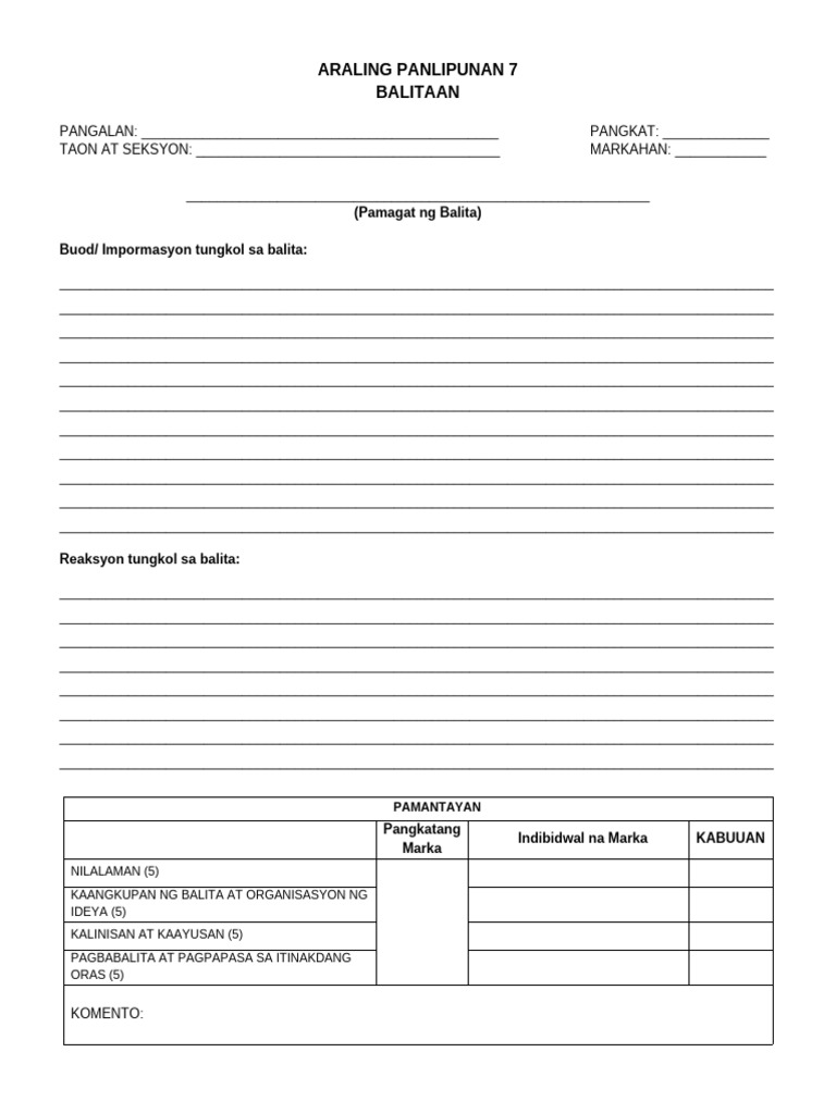 New Template for BALITAAN | PDF