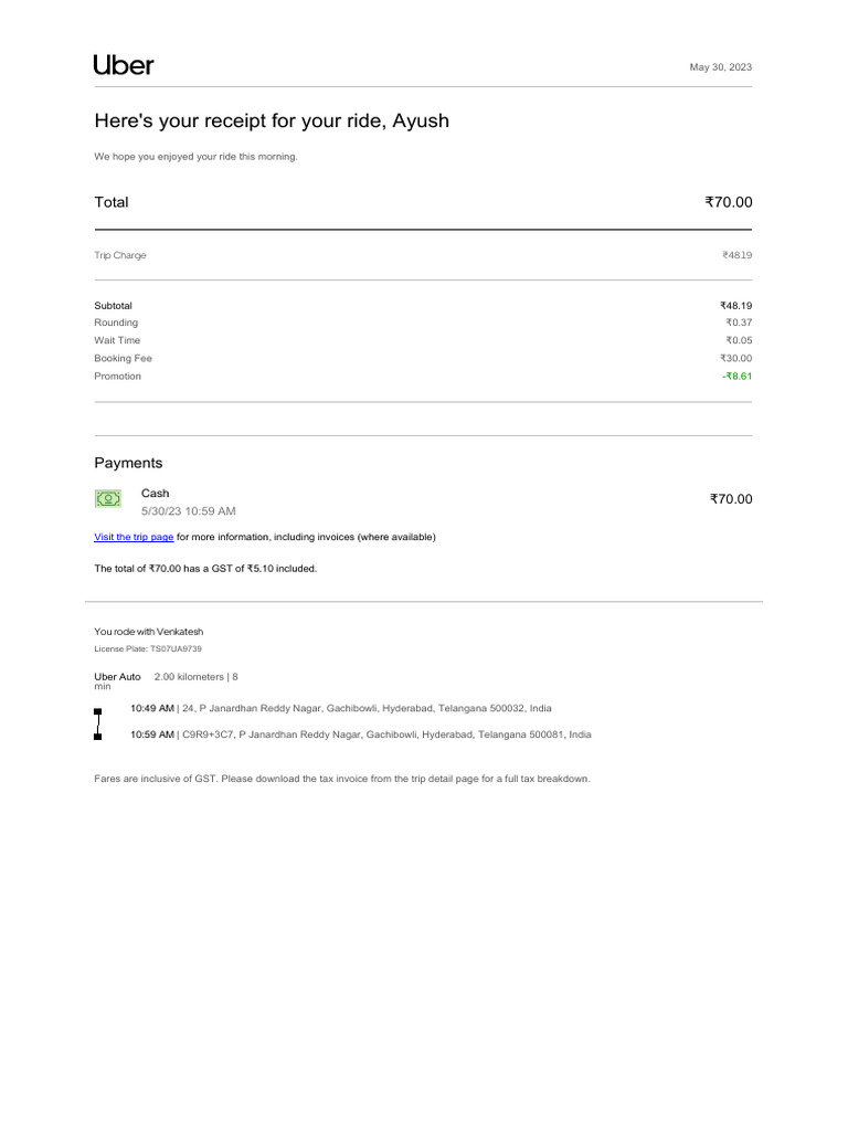 Uber 30 May 70 | PDF