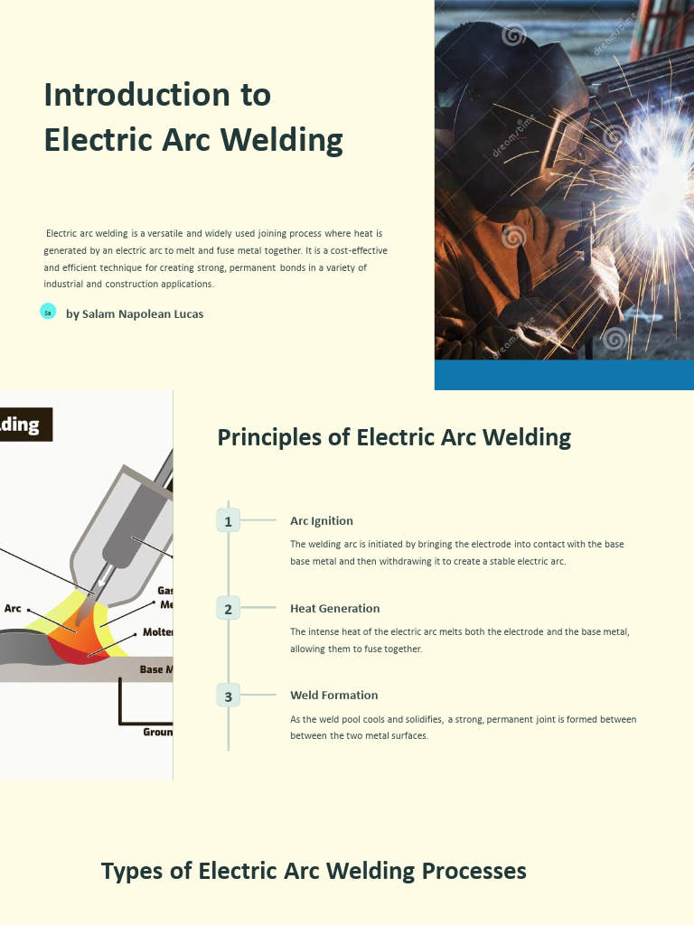 Electric Arc Welding Basics | PDF | Welding | Construction