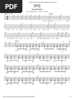 505 Bass Tab by Arctic Monkeys - Songsterr Tabs With Rhythm | PDF