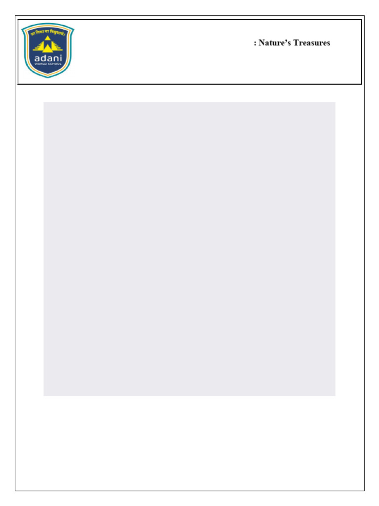 Nature's Treasures: Class 6 Revision Guide | PDF | Soil | Water