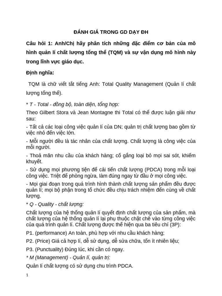 Đánh Giá Trong GD DDH | PDF