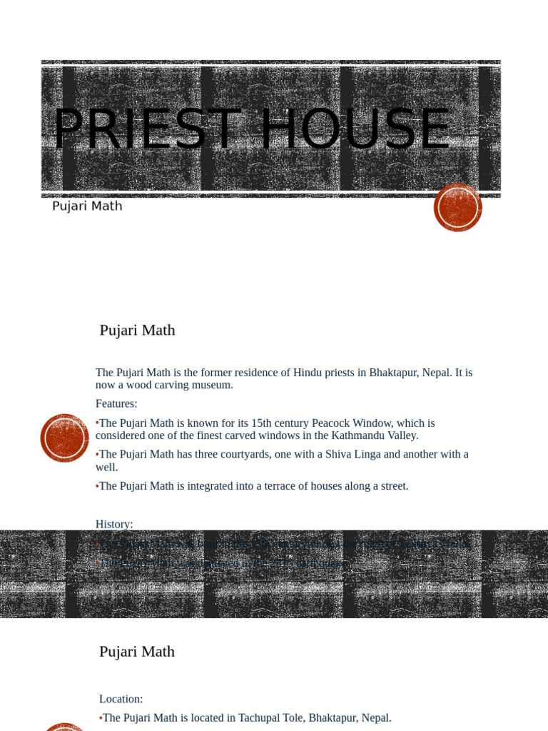 Pujari Math: A Historic Wood Carving Museum | PDF