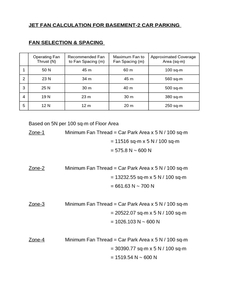 Jet Fan Calculation - 83628d56 d11d 4201 A206 48cabda7d8bc | PDF ...
