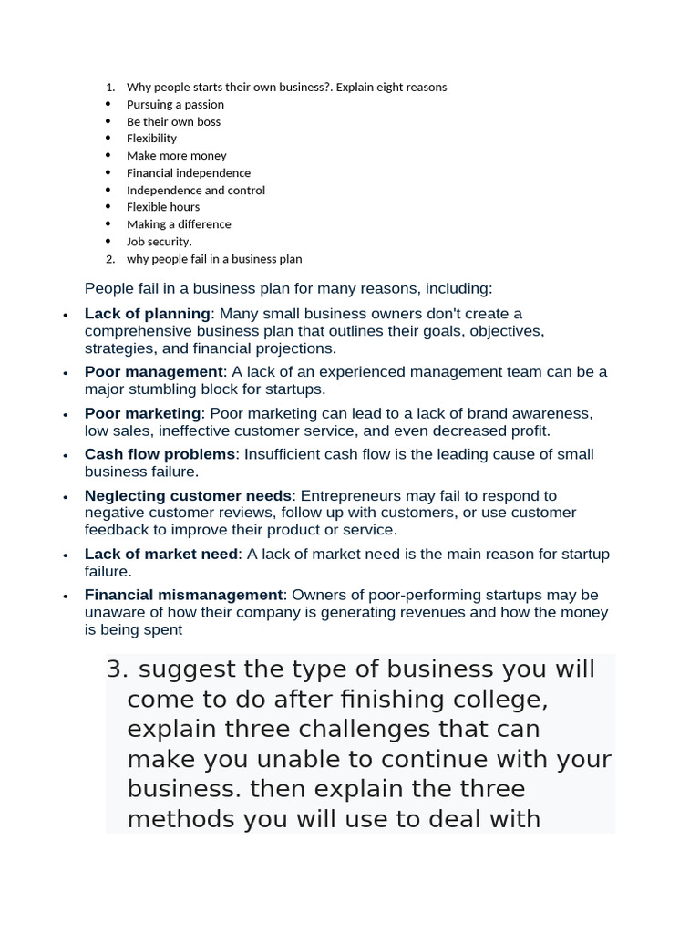 Business Success and Failure Insights | PDF