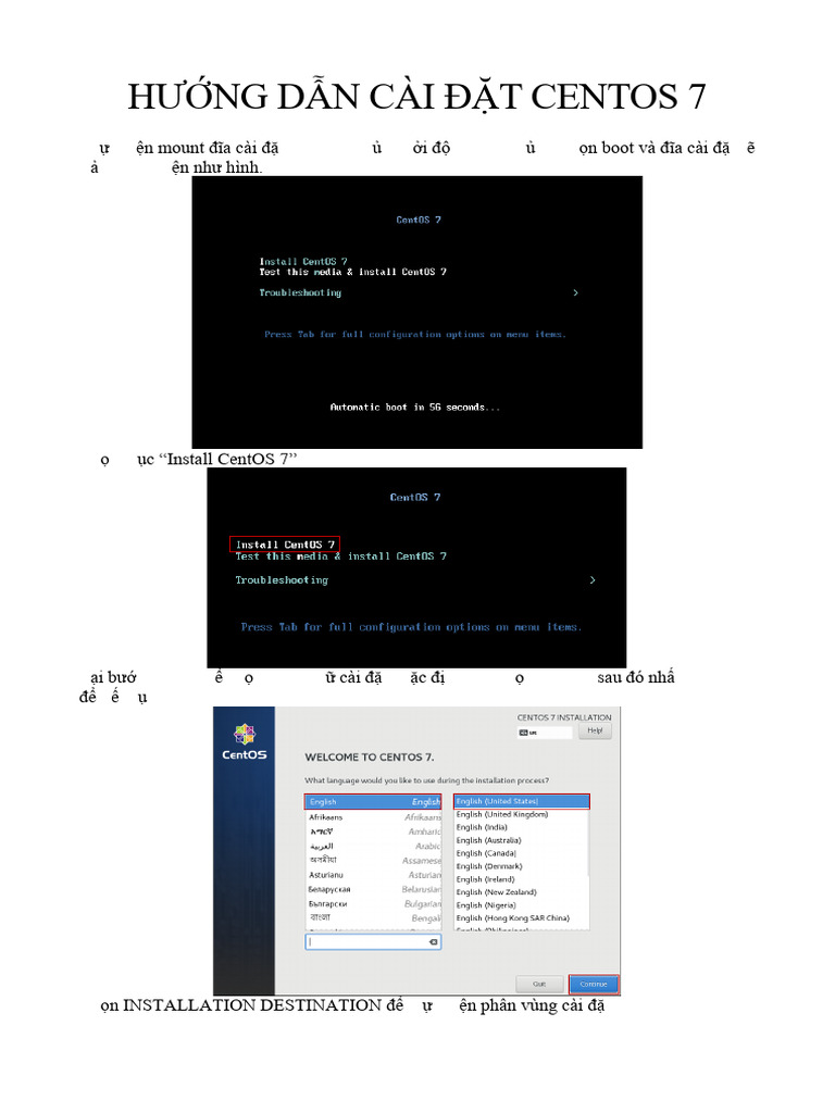 Huong Dan Cai Centos 7 | PDF