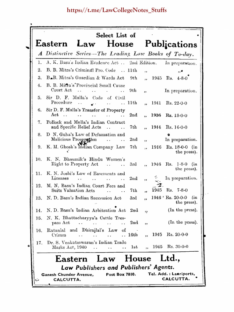 Principles of Hindu Law (10th Edition) by Sir D.F. Mulla | PDF