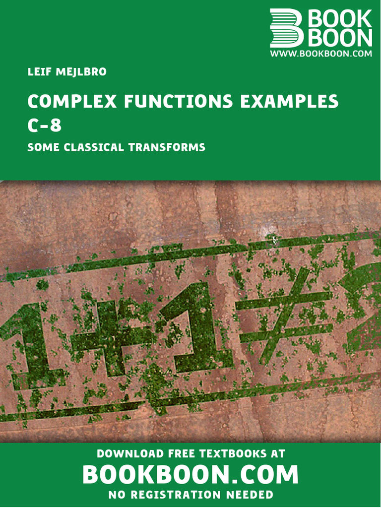 Leif Mejlbro - Complex Functions Examples C-8 - Some Classical Transforms | PDF | Function ...
