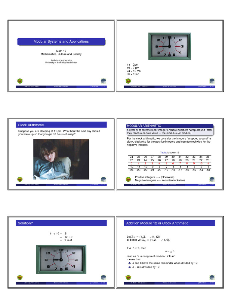 Modular Arithmetic Explained | PDF