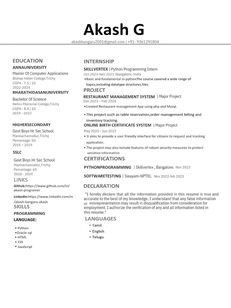 Akash Resume.03 | PDF