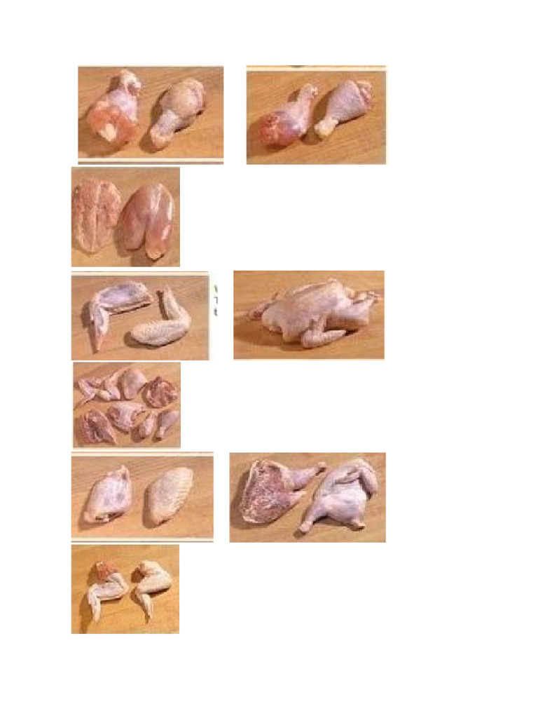 DIFFERENT CUT OF POULTRY | PDF