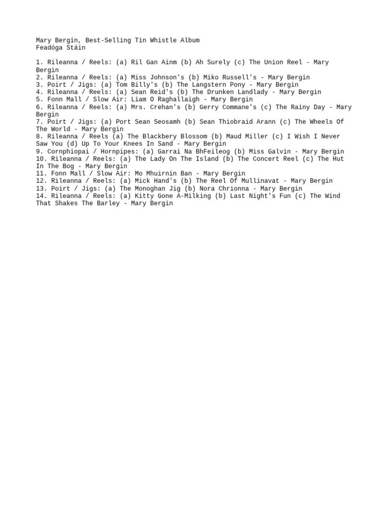 Mary Bergin | PDF