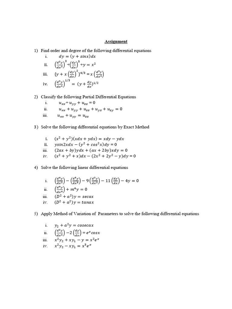Assignment For Class | PDF