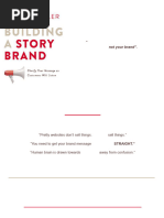 Building A Storybrand Summary Pdf Brand