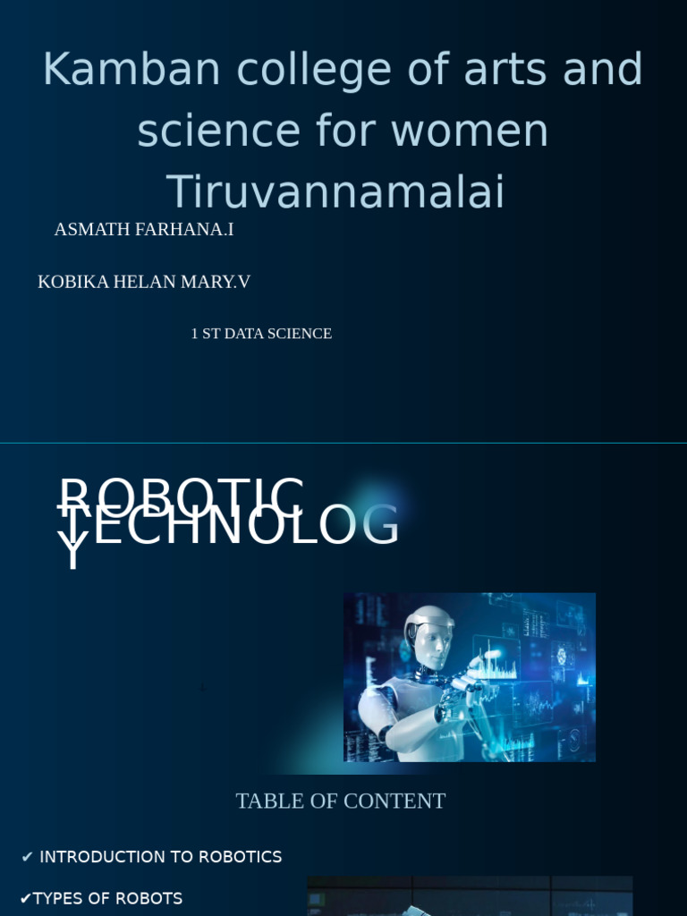 Welcome To Our Presentation 20250226 055824 0000 | PDF | Robot | Robotics