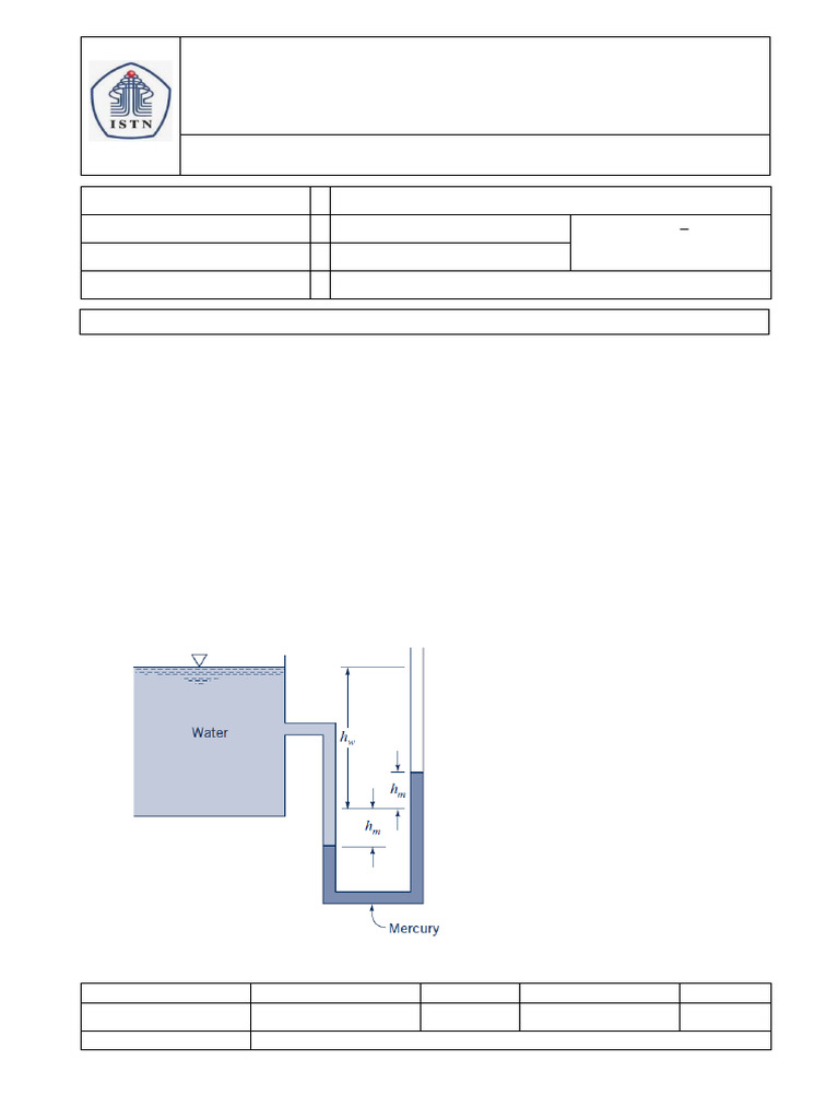 Form - UTS - Mekanika Fluida | PDF