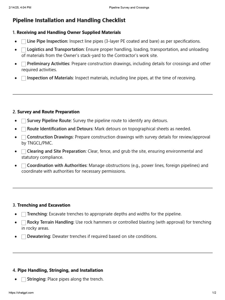 8 Pipeline Survey and Crossings | PDF | Pipe (Fluid Conveyance) | Welding