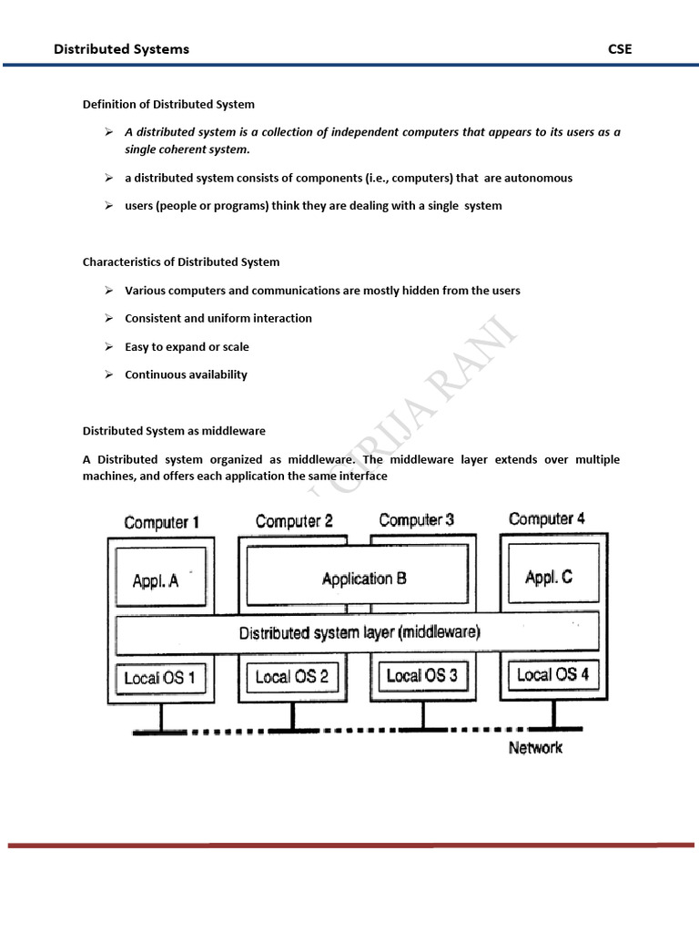 Dist_Sys_Unit_1_Notes | PDF | Thread (Computing) | Virtualization