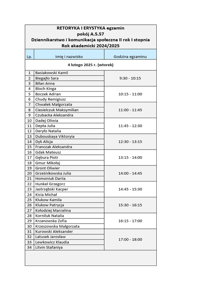 Retoryka i Erystyka Egzamin 2024 2025 | PDF